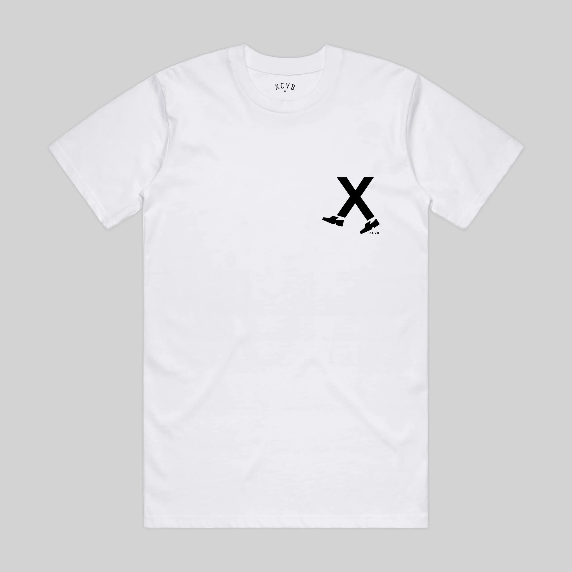 XCVB White Stepper T-Shirt || UK Independent Streetwear Clothing Brand ...