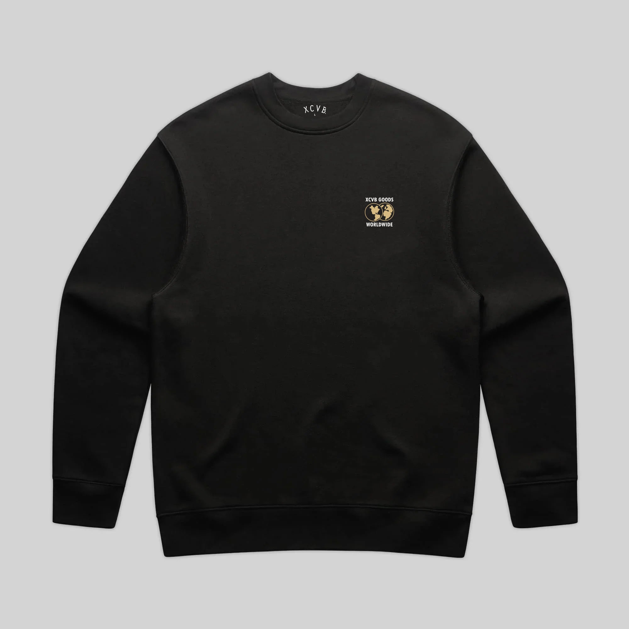 XCVB Black Worldwide Sweater || UK Independent Streetwear Clothing ...