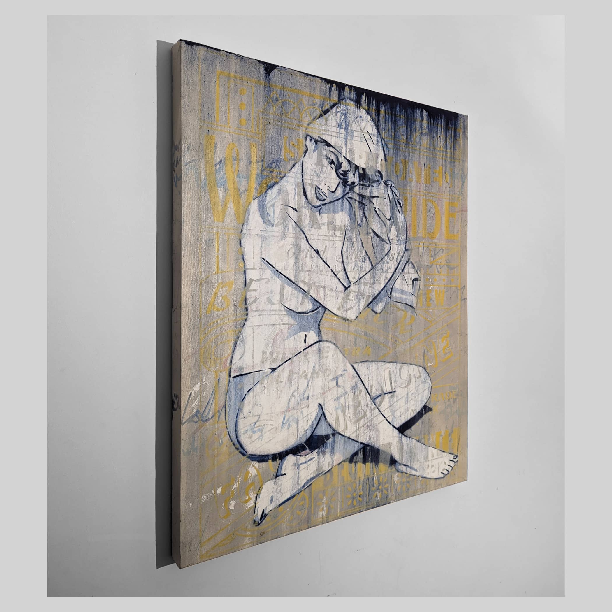 Washed Up Original XCVB Canvas Art Work | XCVB